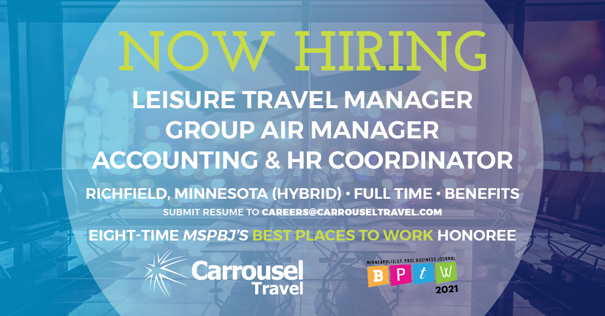 Career Opportunities at Carrousel Travel